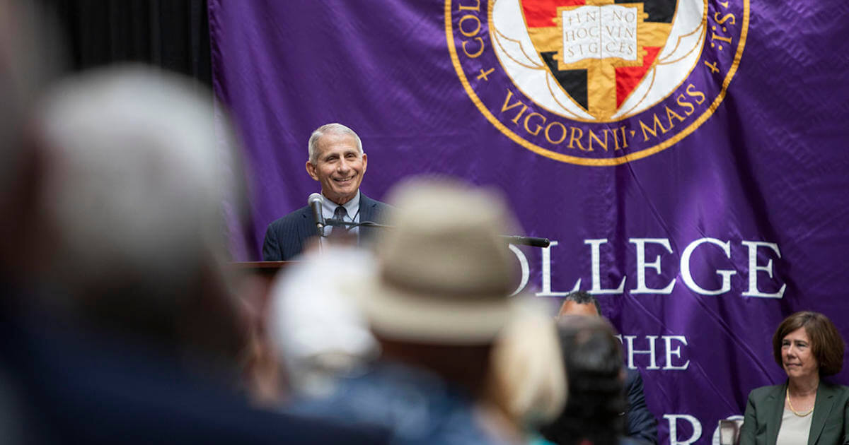 Anthony S. Fauci, M.D., '62, Hon. '87 Remarks: Dedication Ceremony ...
