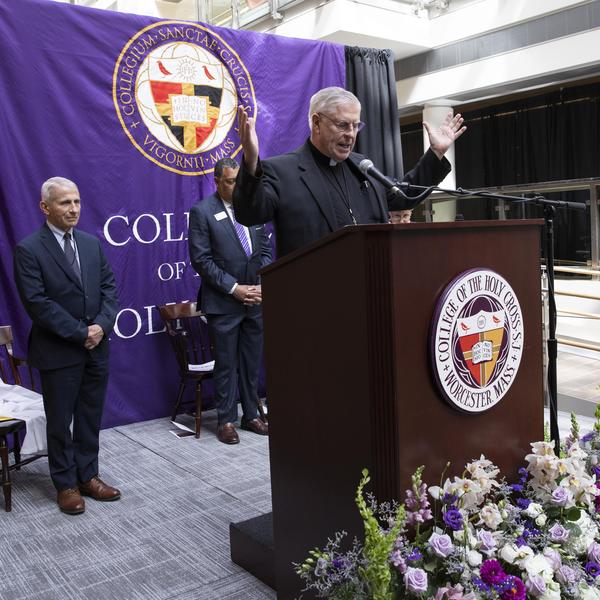 Fr. Jim Hayes, S.J., '72 Blessing: Anthony Fauci Dedication Ceremony ...